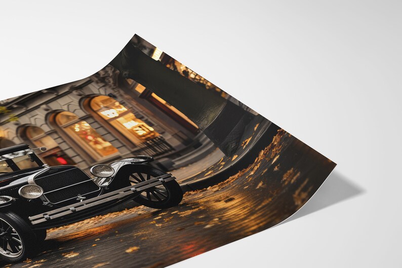 Vintage Ford Model T Poster Historical Auto Aesthetic Car Posters ...