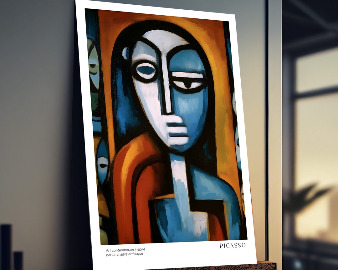 A Pablo Picasso Exhibition Poster Print, Abstract Gallery Wall Art ...