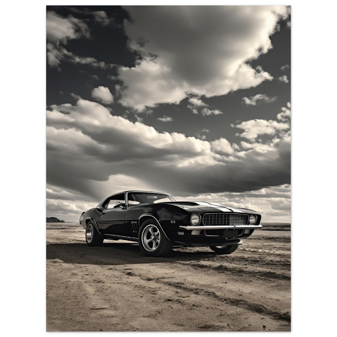 1970 Chevrolet Camaro Car Poster Print Vintage Chevy Art Luxury Car ...