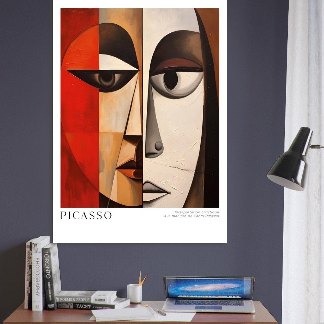 Pablo Picasso Portrait Poster Abstract Gallery Wall Art Museum Poster ...