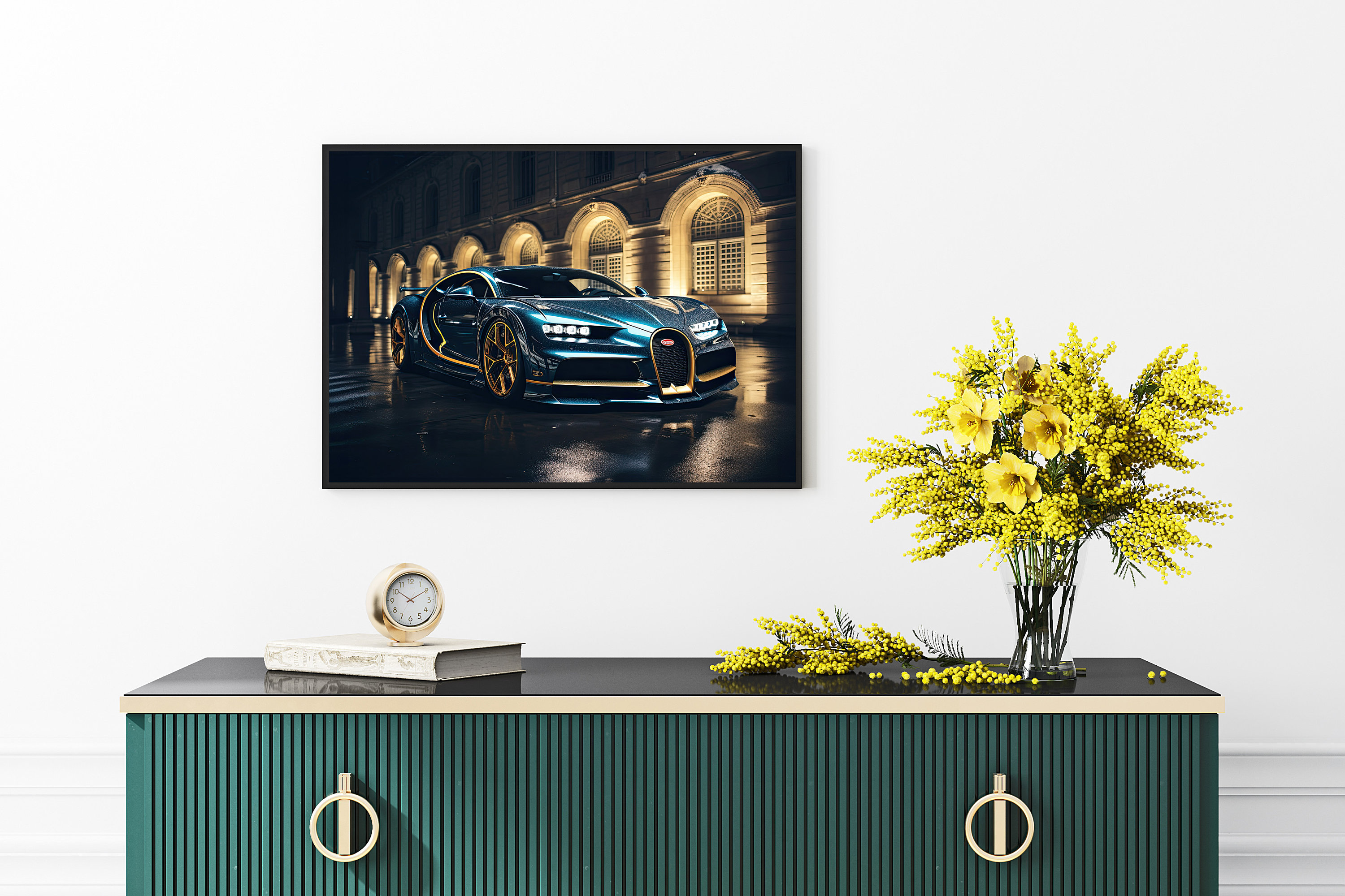 Bugatti Chiron Framed Poster: Super Car Wall Art - Etsy