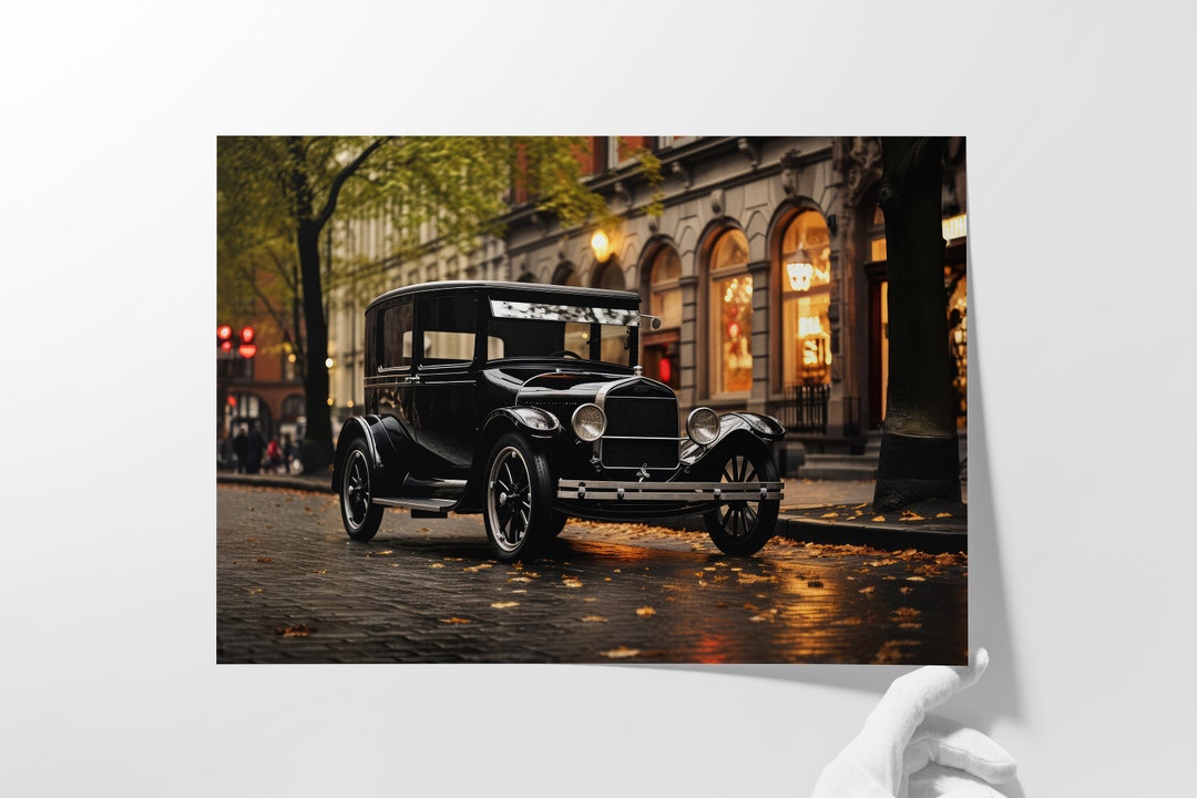 Vintage Ford Model T Poster Historical Auto Aesthetic Car Posters ...