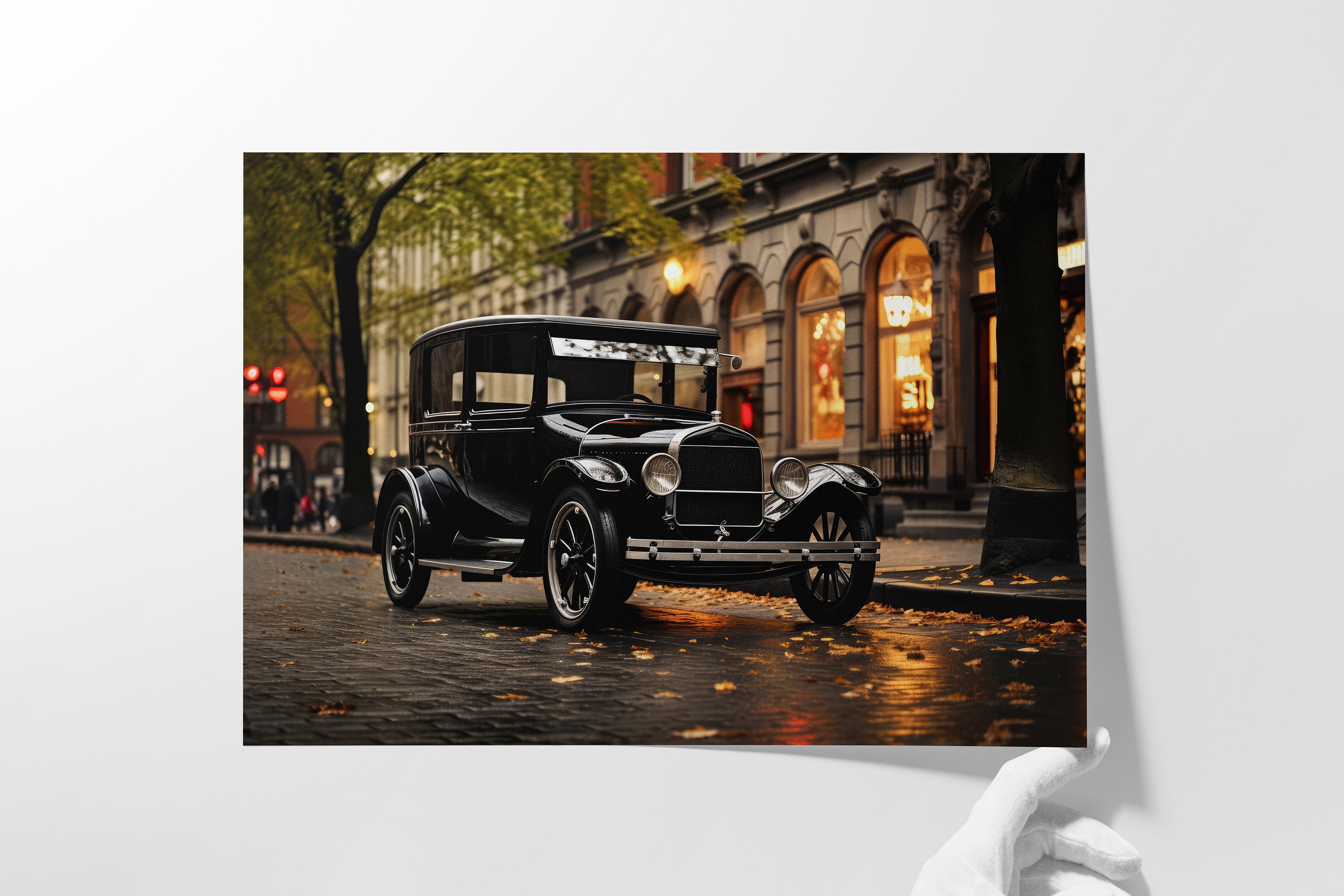 Vintage Ford Model T Poster Historical Auto Aesthetic Car Posters ...