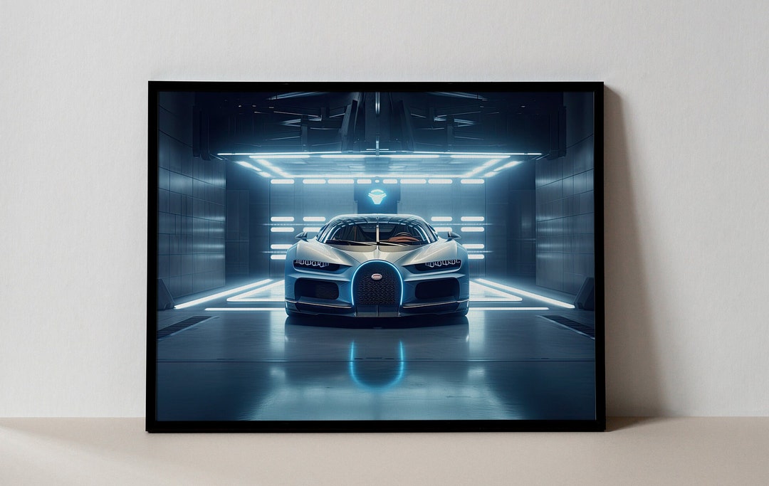 Bugatti Chiron Poster Print Metal Framed Poster Bugatti Chiron Print ...