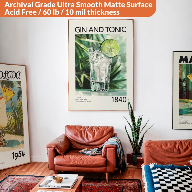 Gin Poster - Etsy