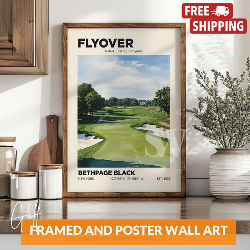 Bethpage Golf Course Art - Etsy