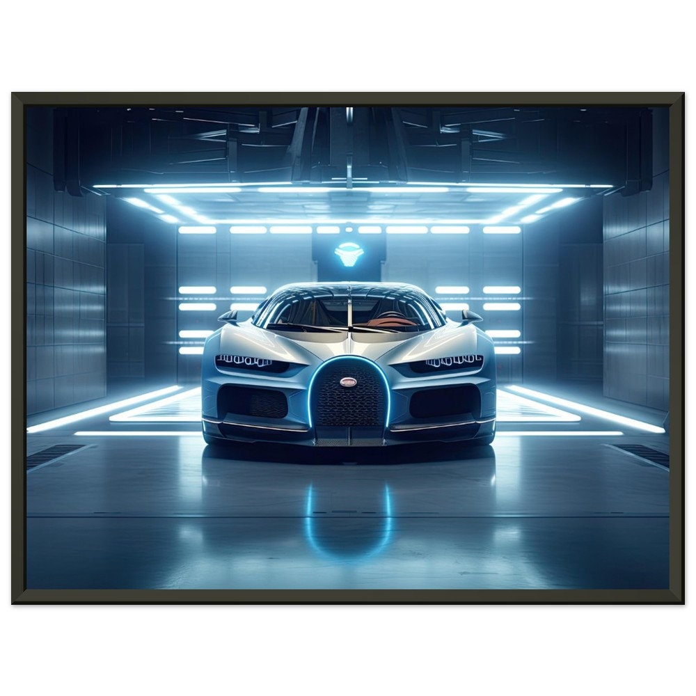 Bugatti Chiron Poster Print Metal Framed Poster Bugatti Chiron Print ...