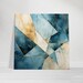Ocean Waves Blue Watercolor Square Poster Print Abstract Ocean Blue ...