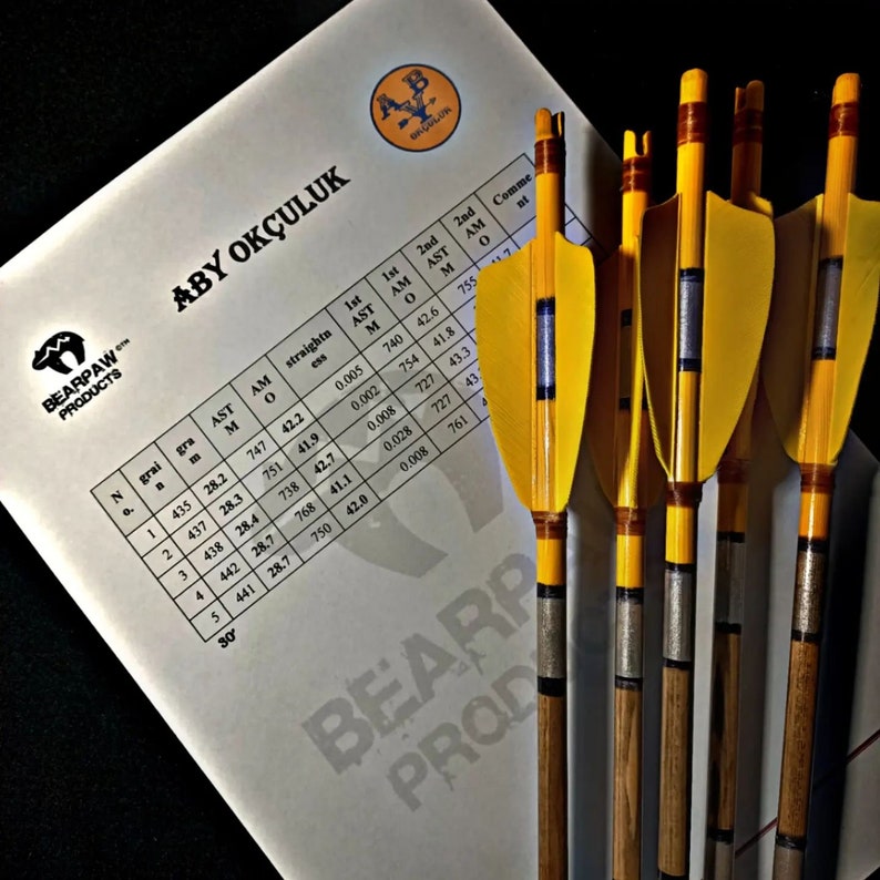 HUNTER ARROW - Special Parabolic Maned Traditional Hunter Arrows - 12 ...