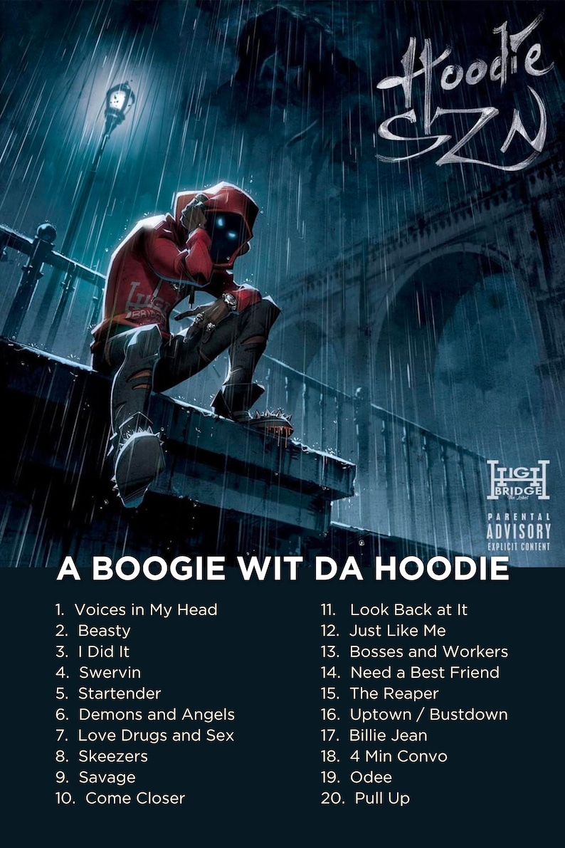 A Boogie Wit Da Hoodie Music Poster, Hoodie Szn | Music Poster | Album ...