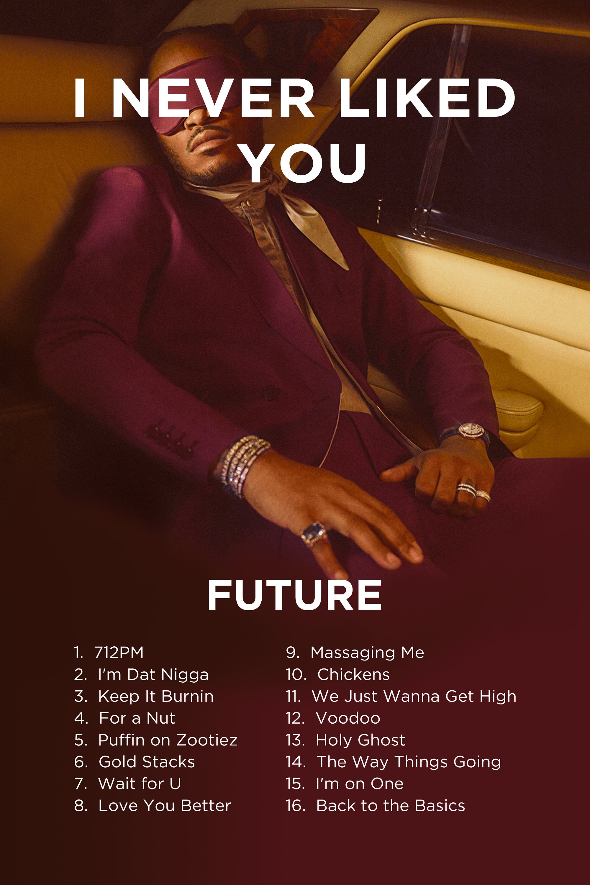 Future Music Poster, I Never Liked You | Music Poster | Album Poster ...