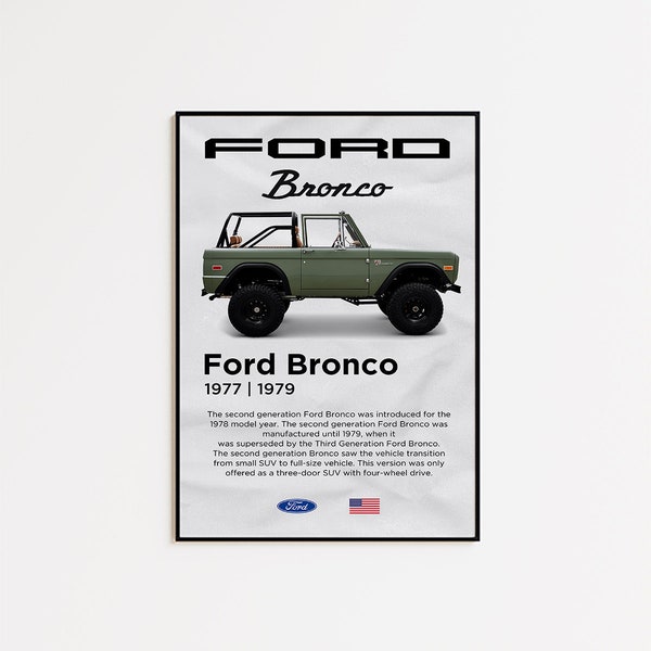 Ford Bronco - Etsy