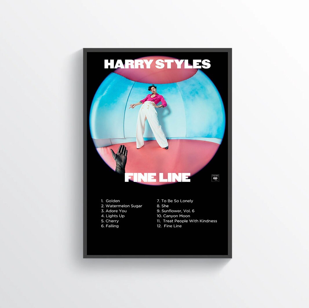 Harry Styles Music Poster, Fine Line Music Poster Album Poster Album ...