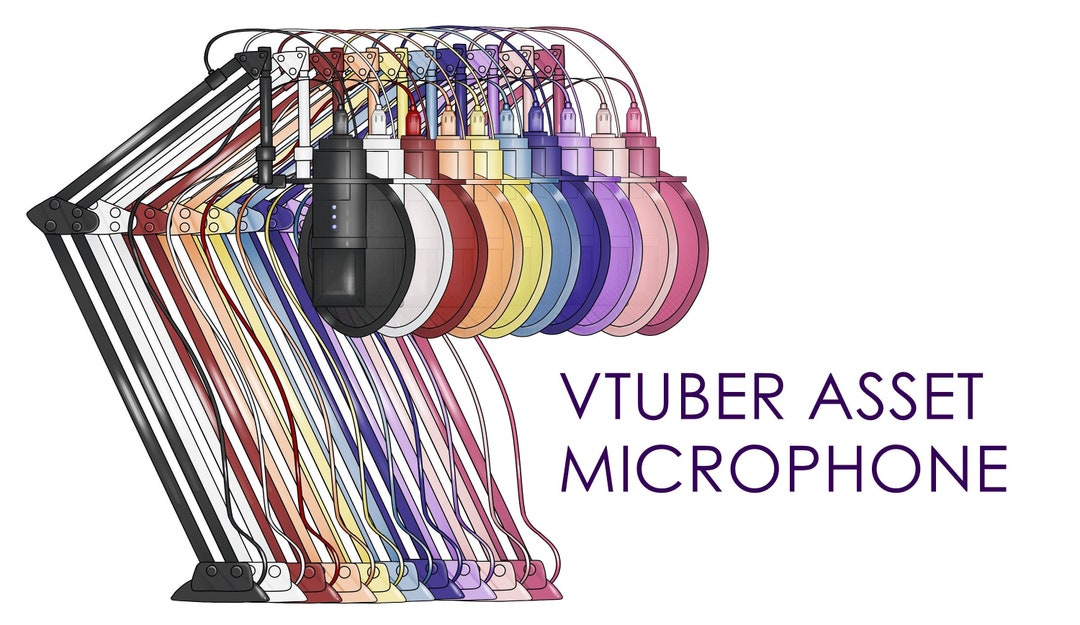 Vtuber Streamer Asset - Microphone - Etsy