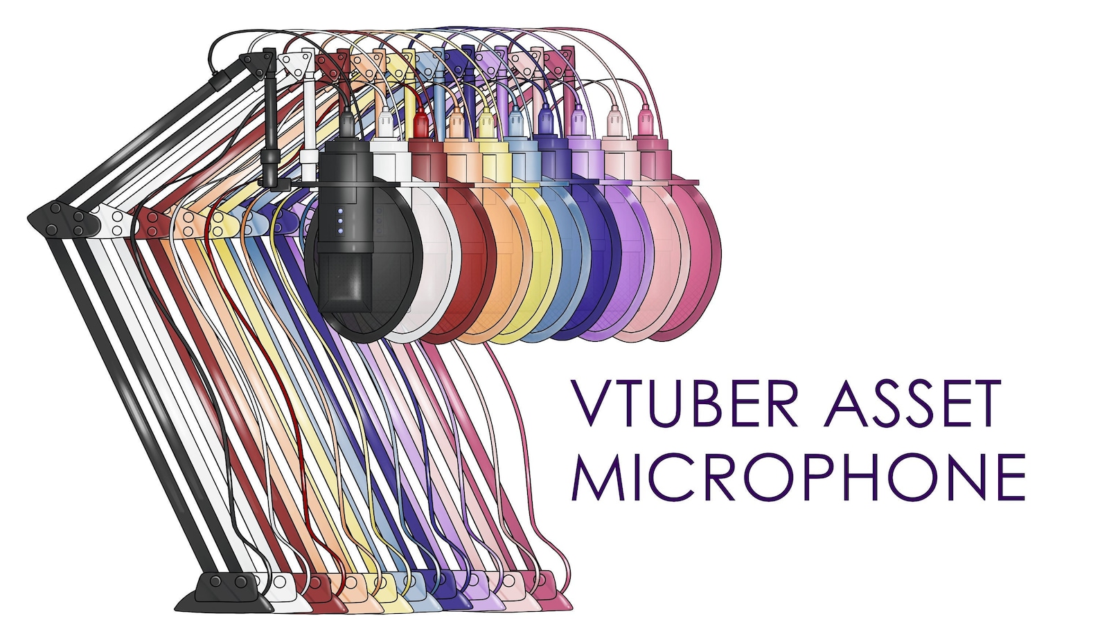 Vtuber Streamer Asset - Microphone - Etsy