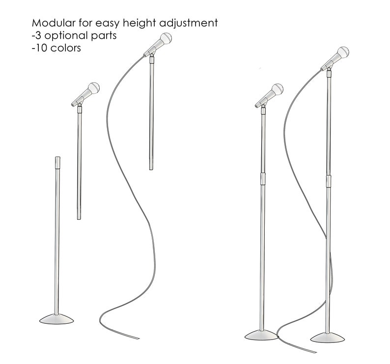 Vtuber Adjustable Standing Microphone Asset for Singing - Etsy