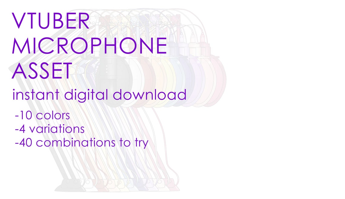 Vtuber Streamer Asset - Microphone - Etsy
