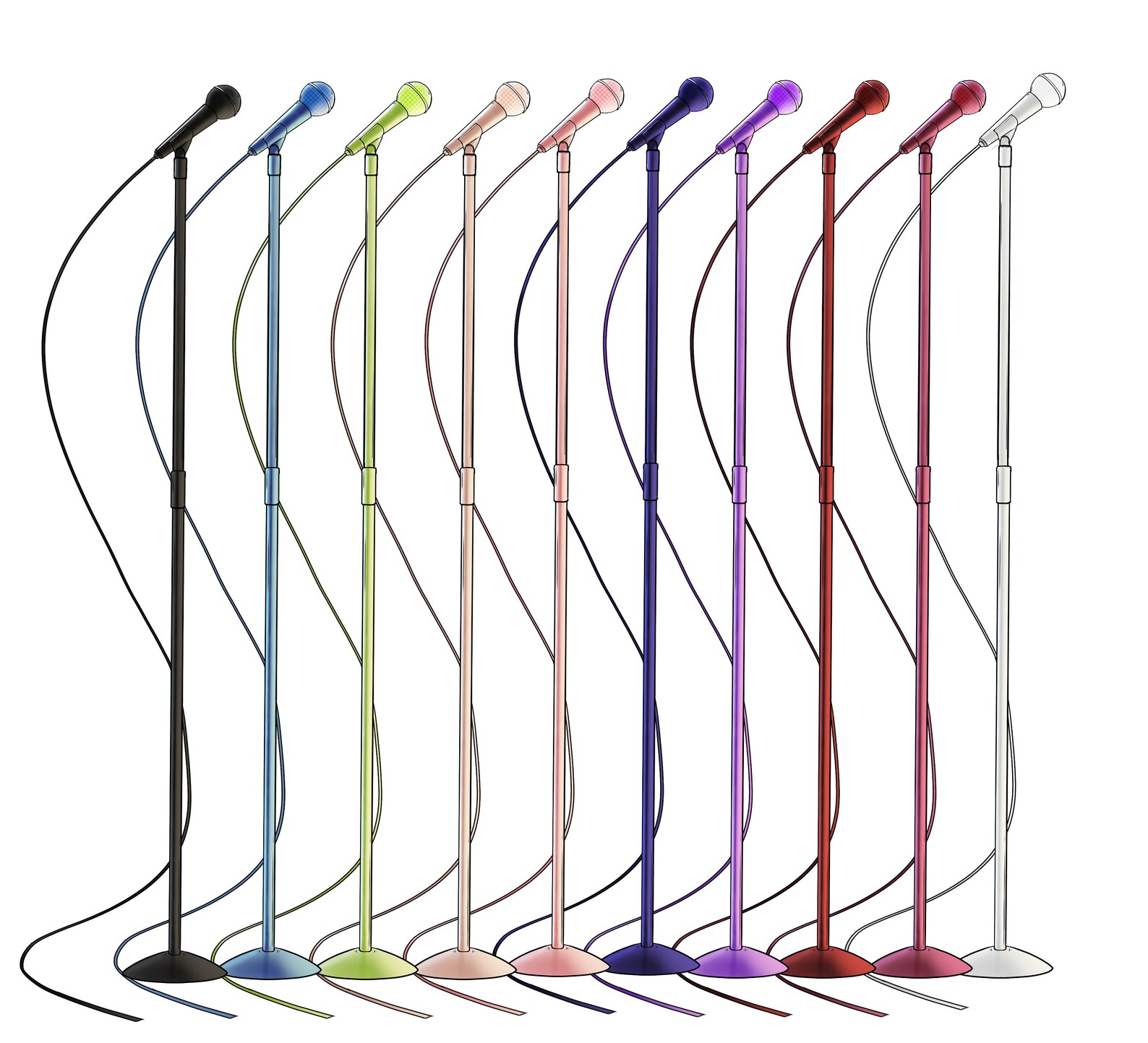Vtuber Adjustable Standing Microphone Asset for Singing - Etsy