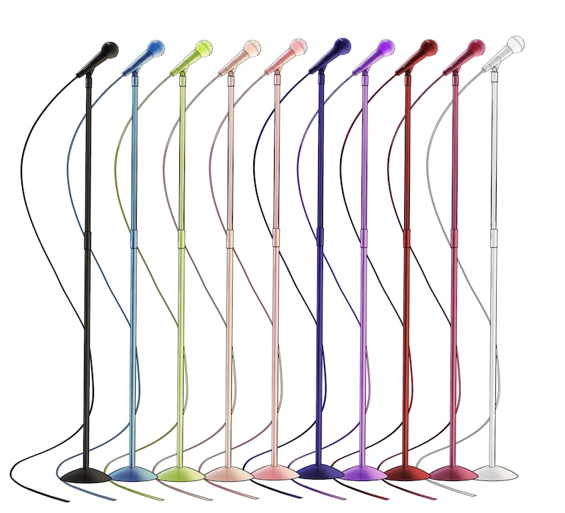 Vtuber Adjustable Standing Microphone Asset for Singing - Etsy