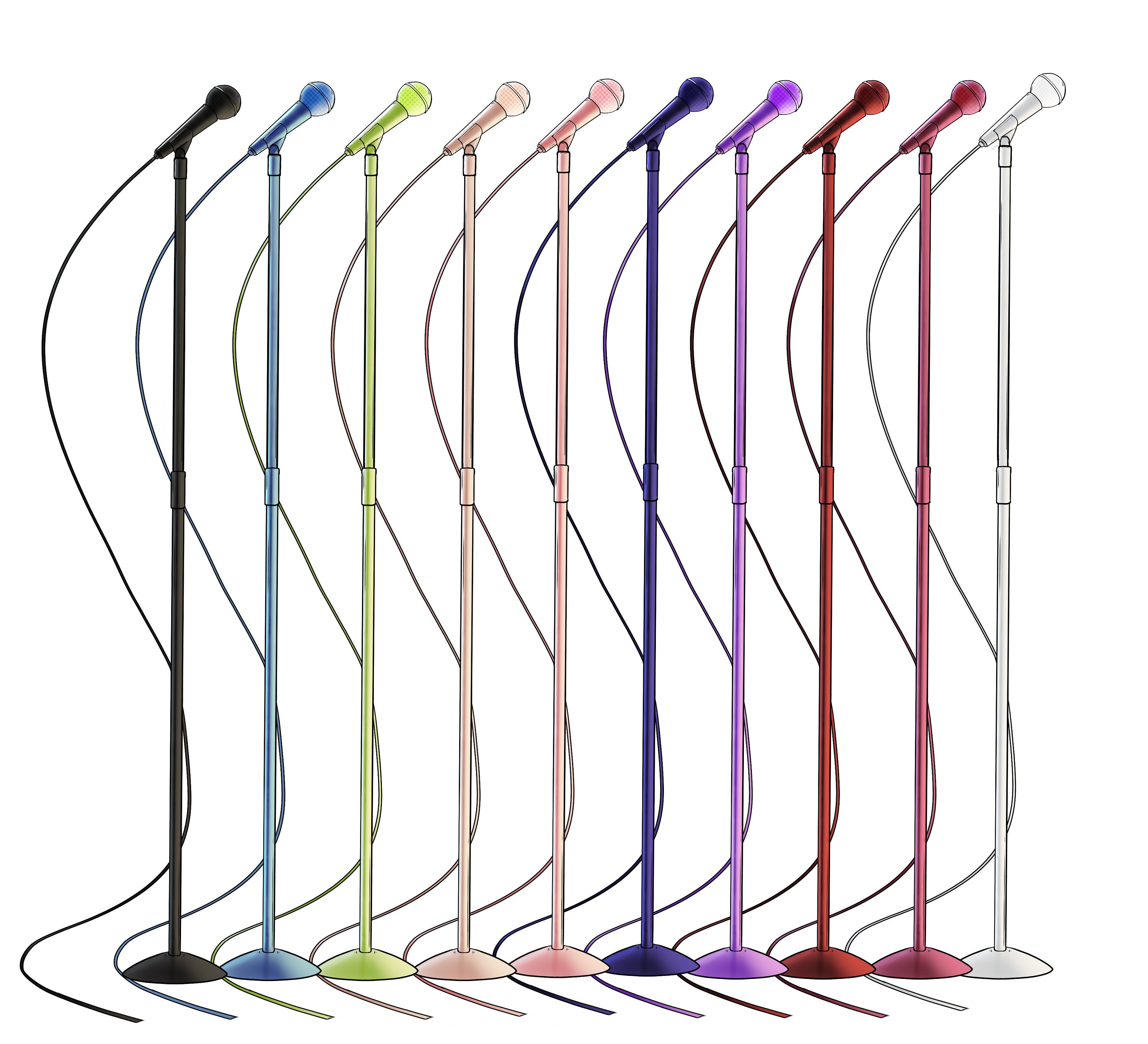 Vtuber Adjustable Standing Microphone Asset for Singing - Etsy