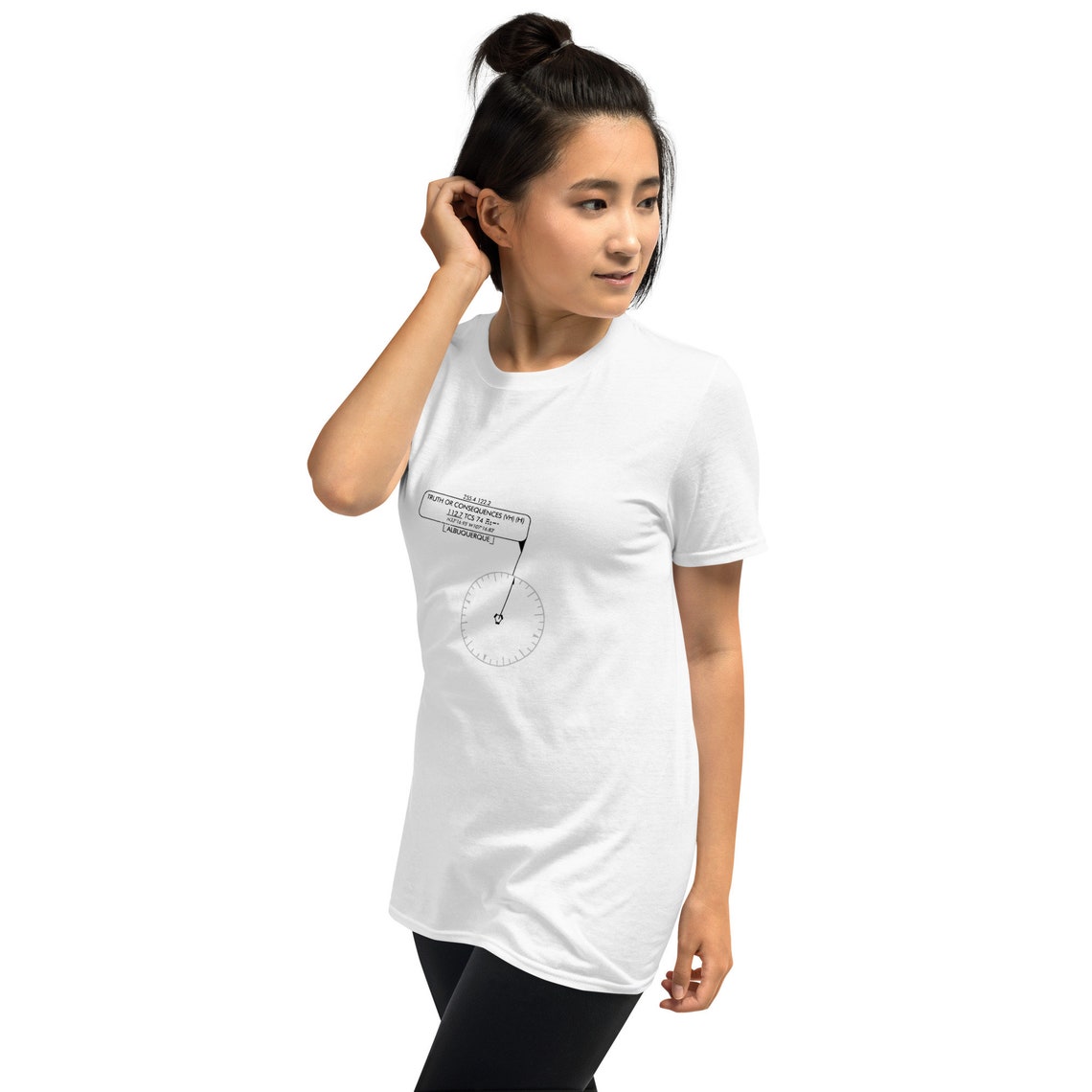 TCS Truth or Consequences VORTAC Chart Cotton T-shirt for Aviation Fans ...