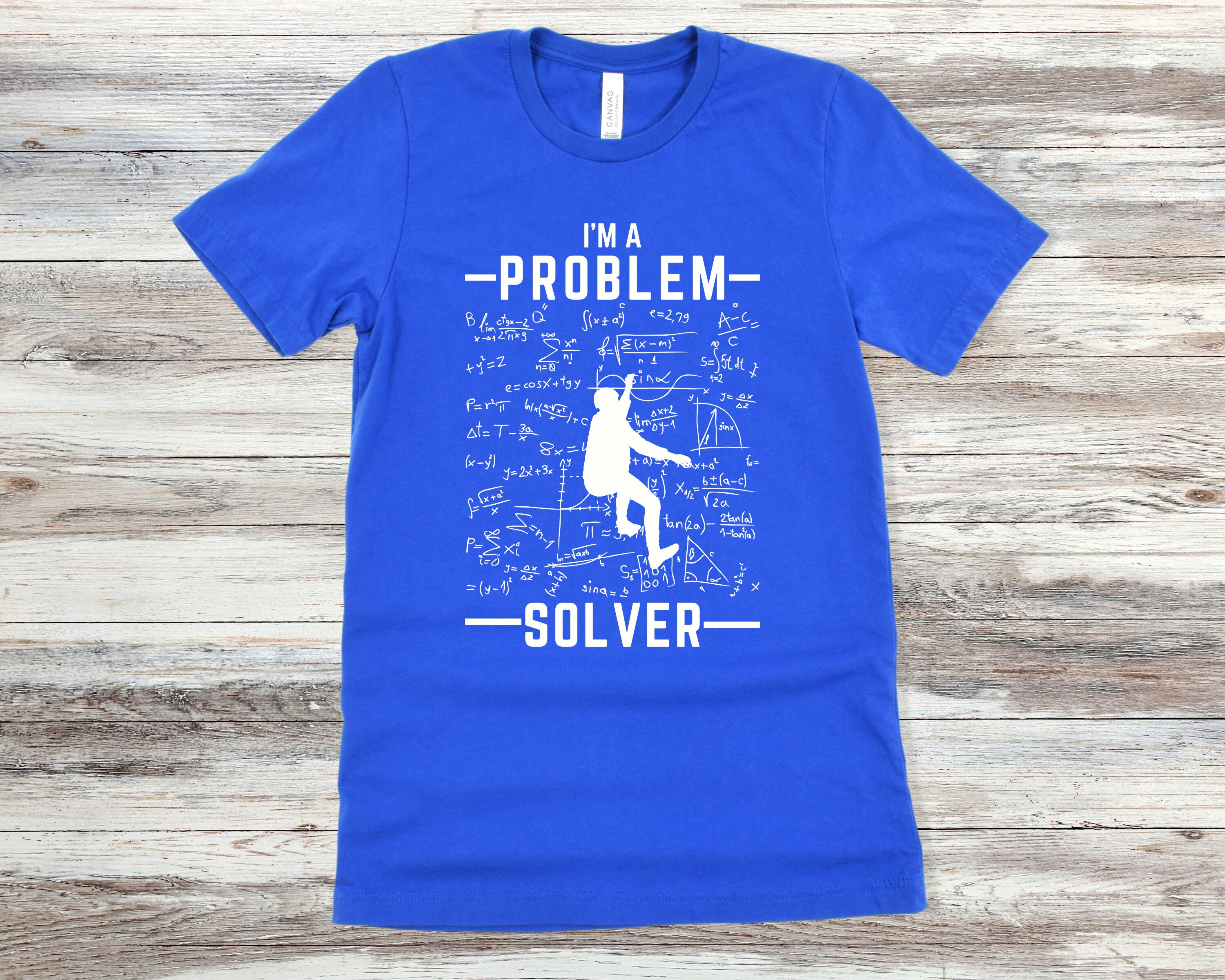 Rock Climbing Shirt, Problem Solver Tee, Climbing T Shirt, Mountain ...