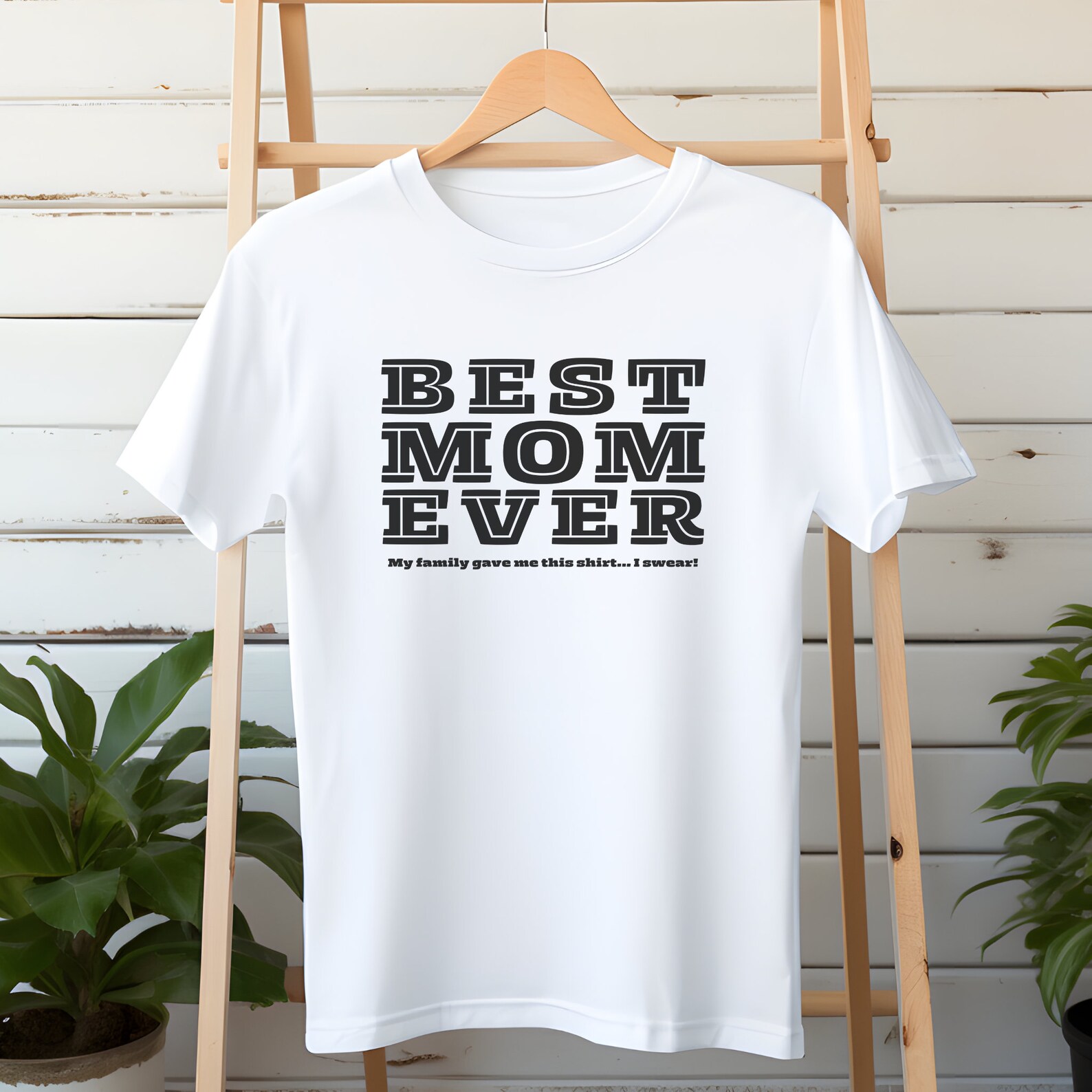 BEST MOM EVER Shirt, Cute Mom Tee, Funny T-shirt for Mom, Mother's Day ...
