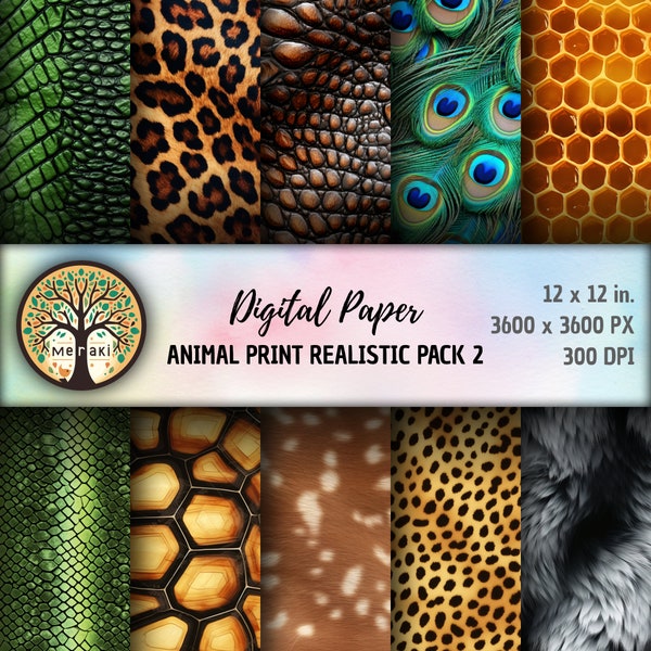 Realistic Animal - Etsy