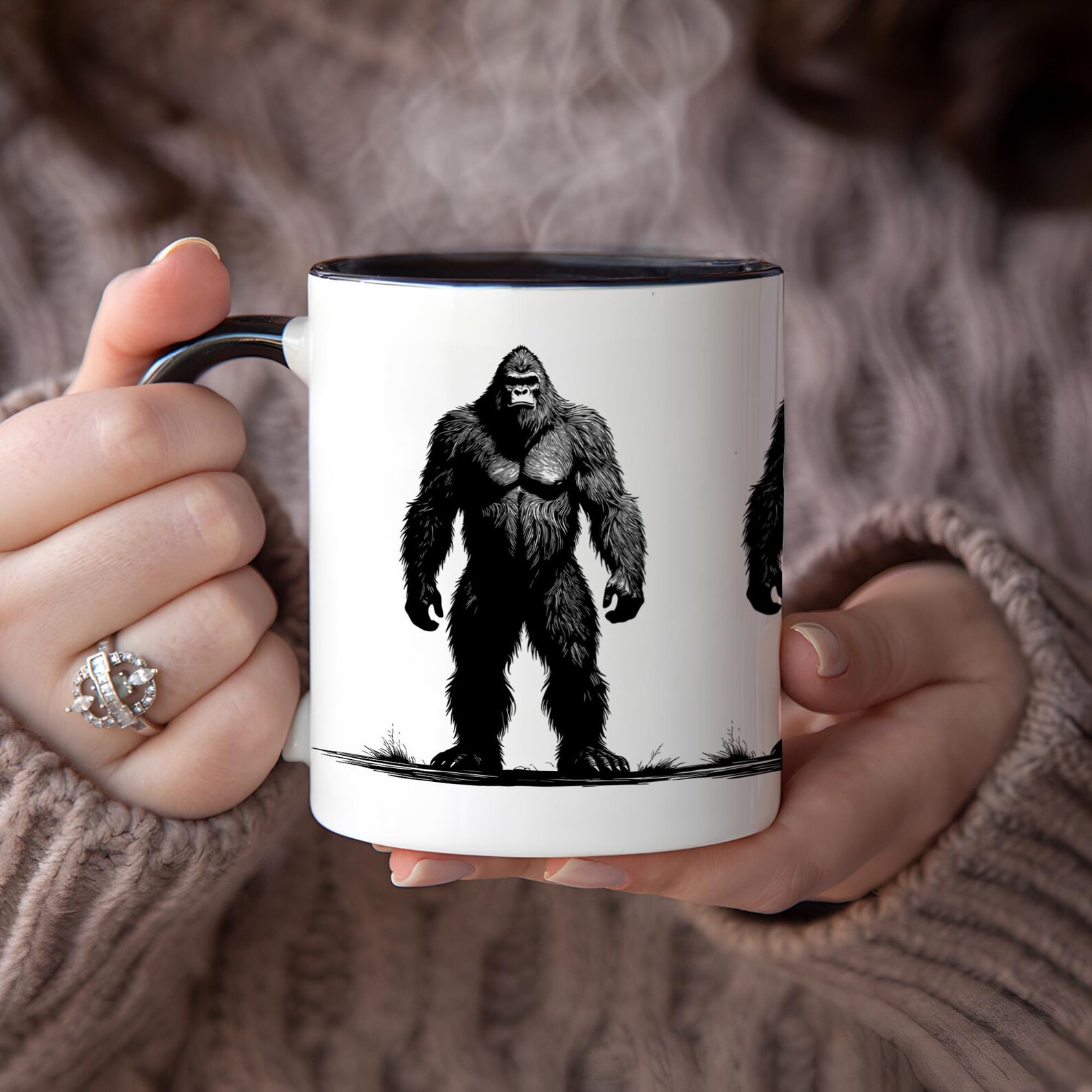 Bigfoot Mug, Sasquatch Mug, Yeti Mug, Bigfoot Gifts, Bigfoot Coffee Mug, Sasquatch Coffee Mug ...