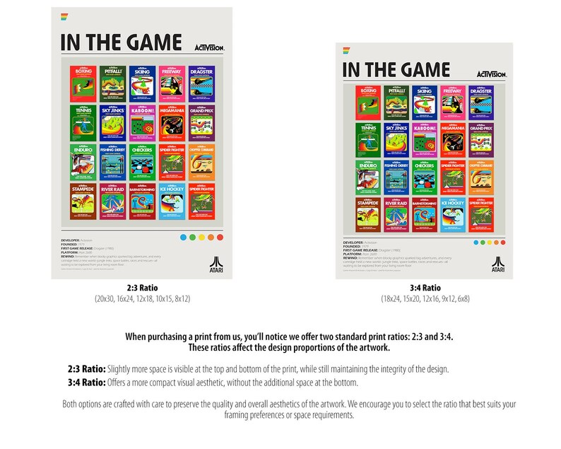Atari 2600 Game Cover Art Print: 80s Retro Gaming (digital Download) - Etsy