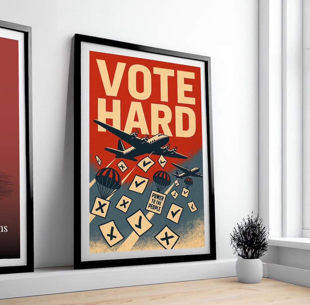 Vintage Propaganda Poster Print, Matte Vertical Posters, Midcentury ...