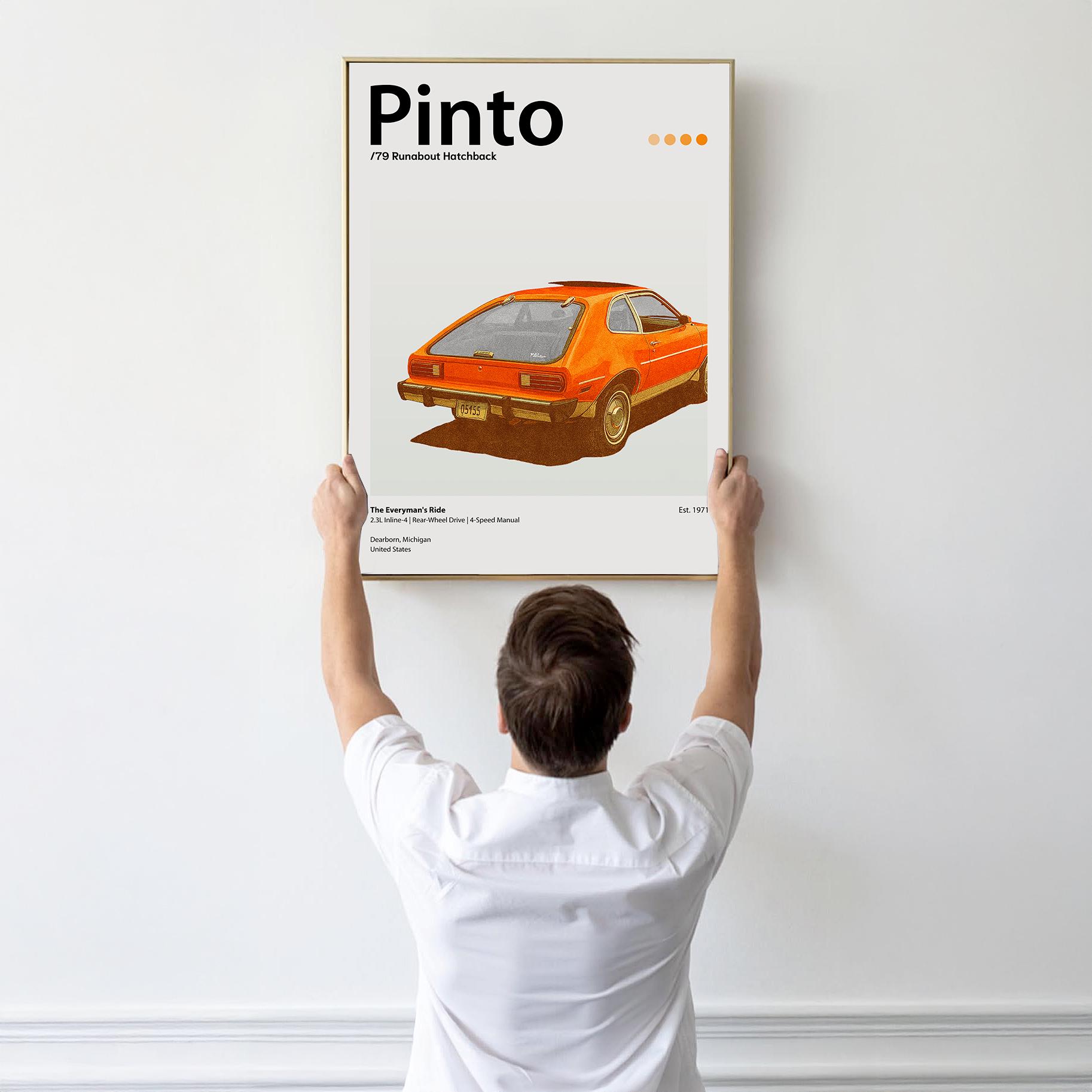 1979 Ford Pinto Poster – Vintage 70s Car Wall Art, Retro Auto Print - Etsy