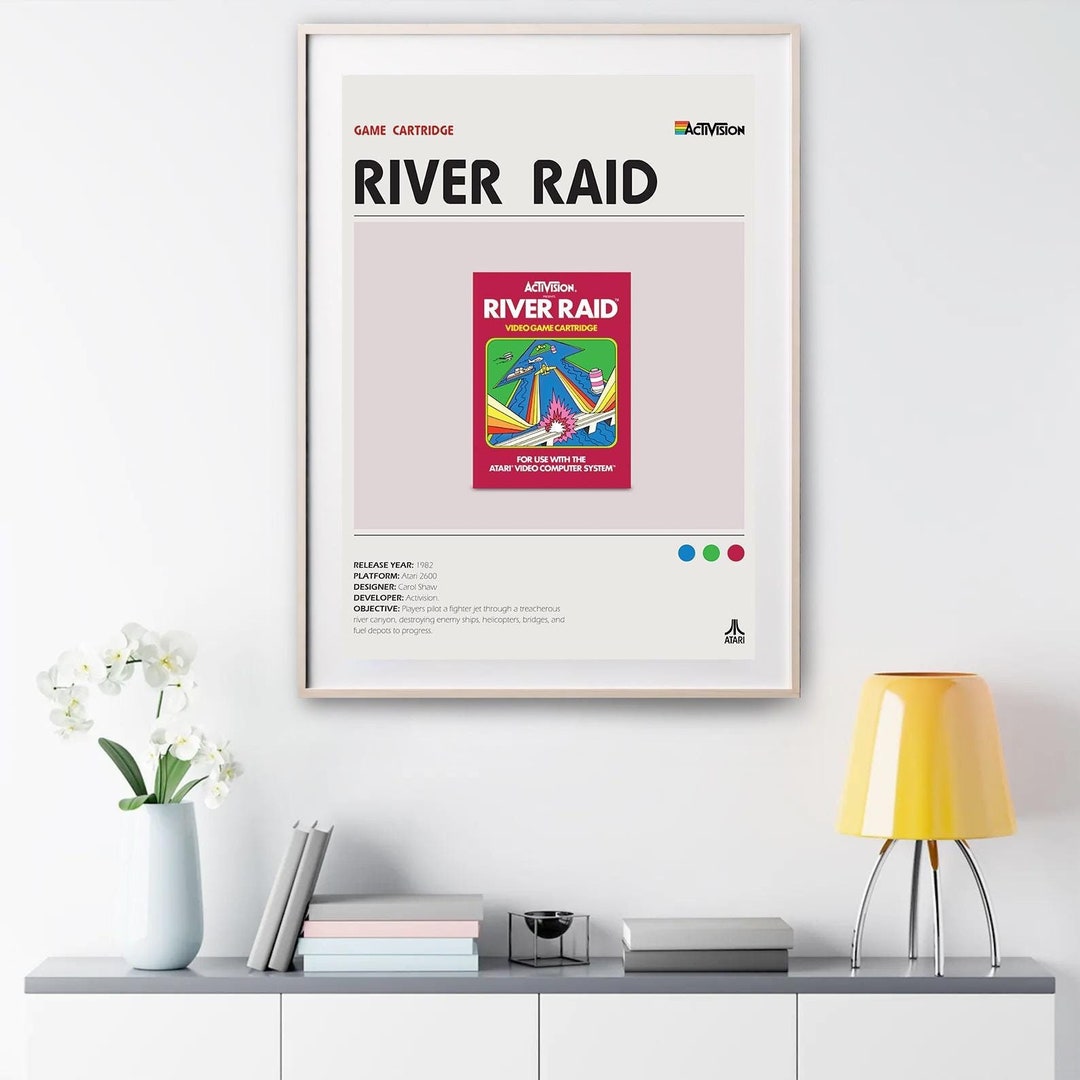 River Raid Atari Poster: 80s Nostalgia Wall Art (digital Download) - Etsy