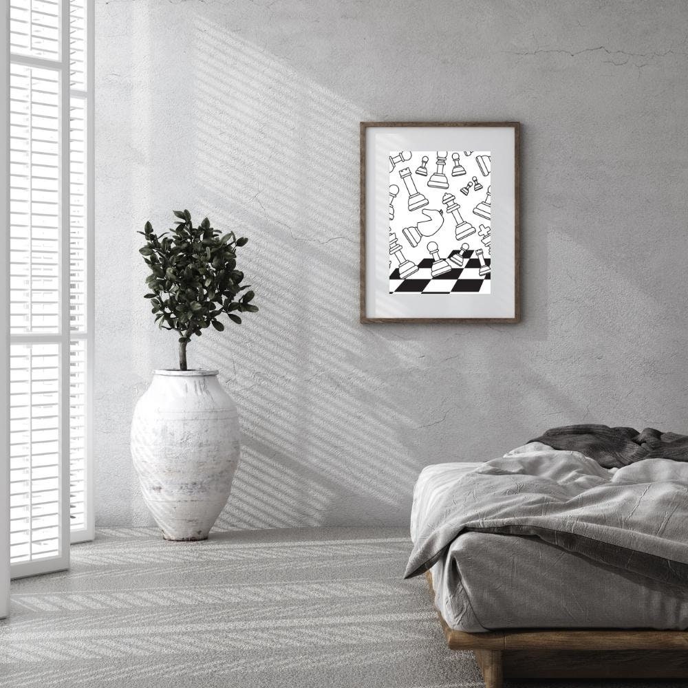 Printable Chess World, Chess Wall Art, Digital Chess Wall Decor ...