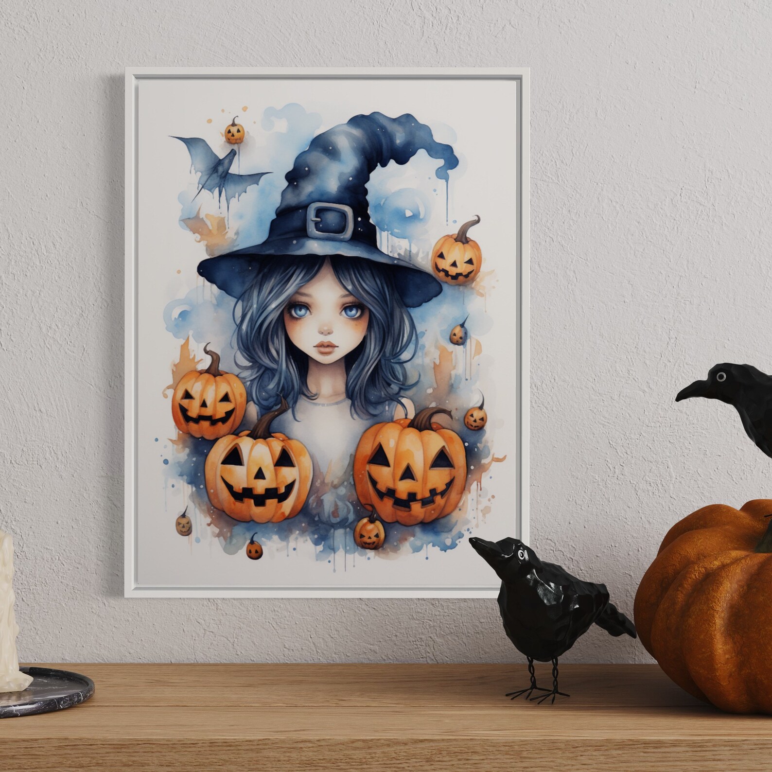 Cute Watercolor Witches | Set of 6 | Halloween Decor | High-quality ...