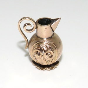 Victorian Gold Filled Pitcher Charm - Etsy