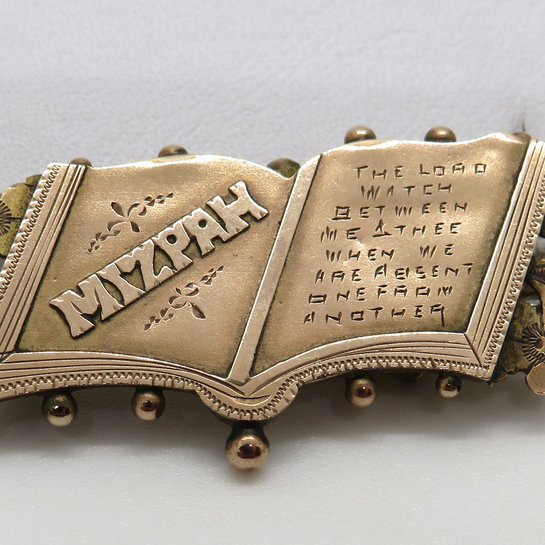 Mizpah Pin - Late Victorian 9 K Gold - Etsy