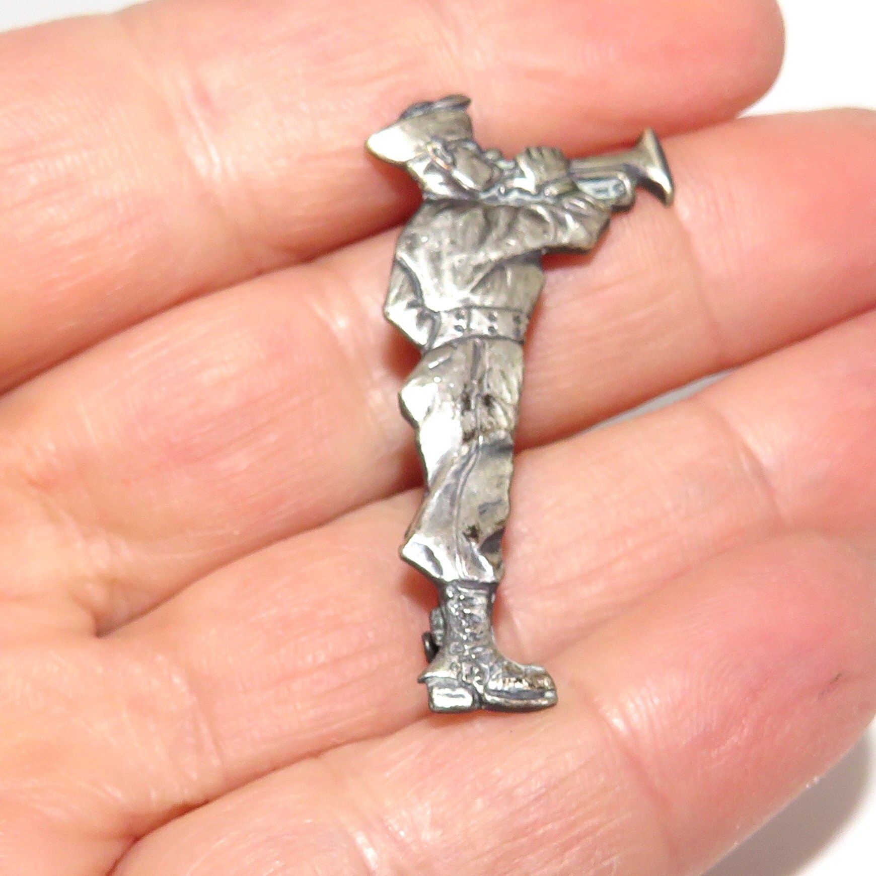WWII Bugle Boy Pin - Attleboro, Robbins Co, - Etsy