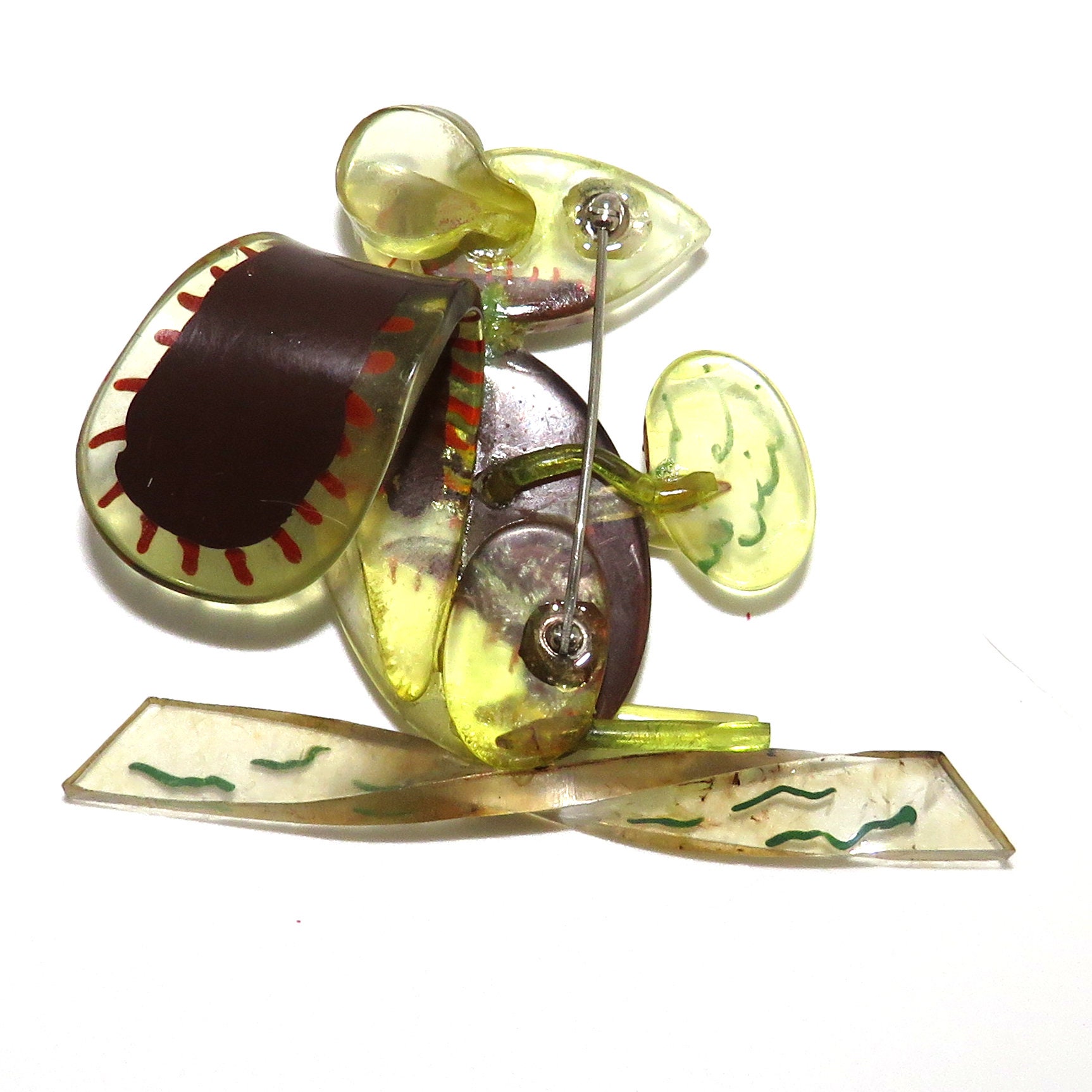 Shaped and Painted Lucite Squirrel Pin - Etsy