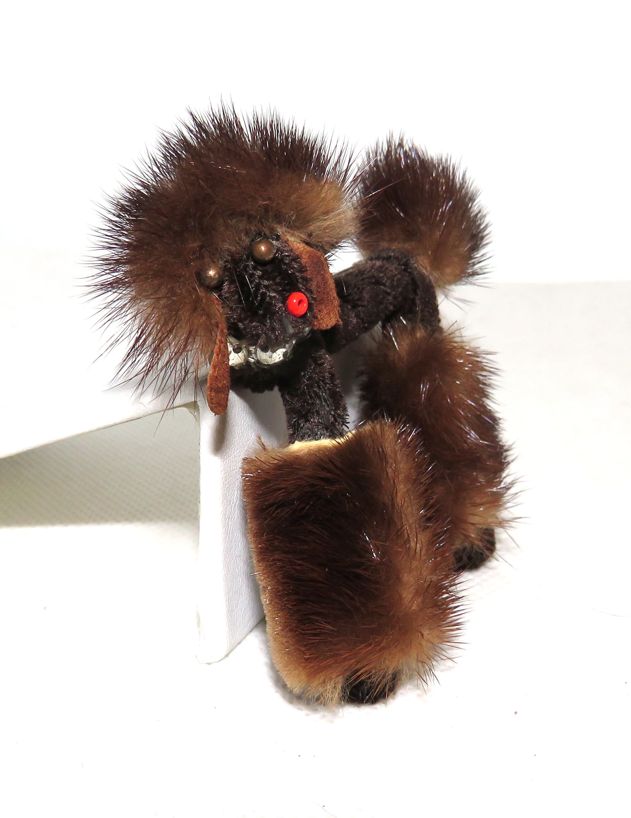 Vintage Mink Poodle Pin - Etsy