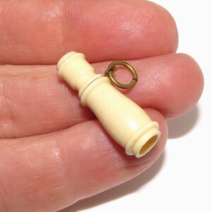 10 Commandments Stanhope in Victorian French Monocular Carved Bone ...