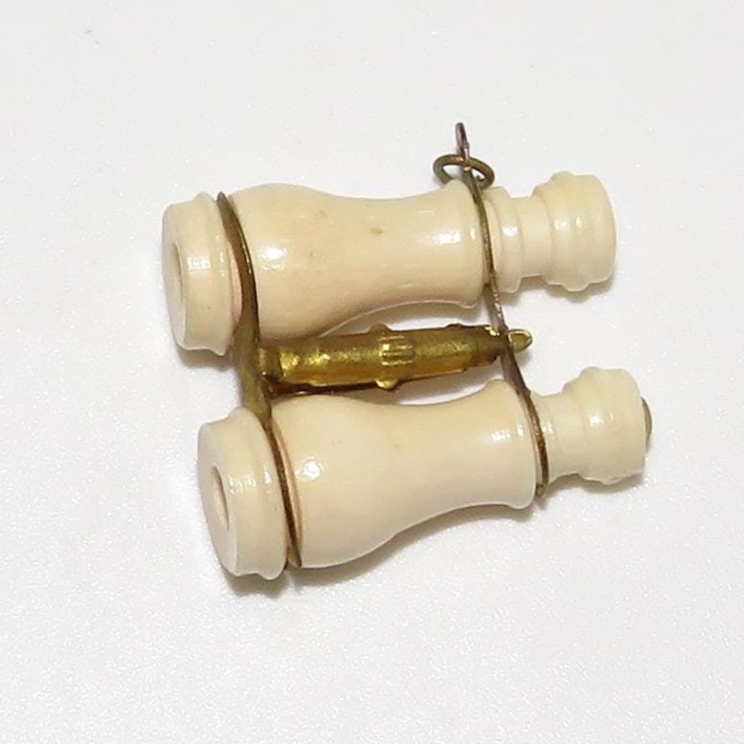 Edwardian Carved Bone Stanhope Binocular Viewer - Old Orchard Beach ...