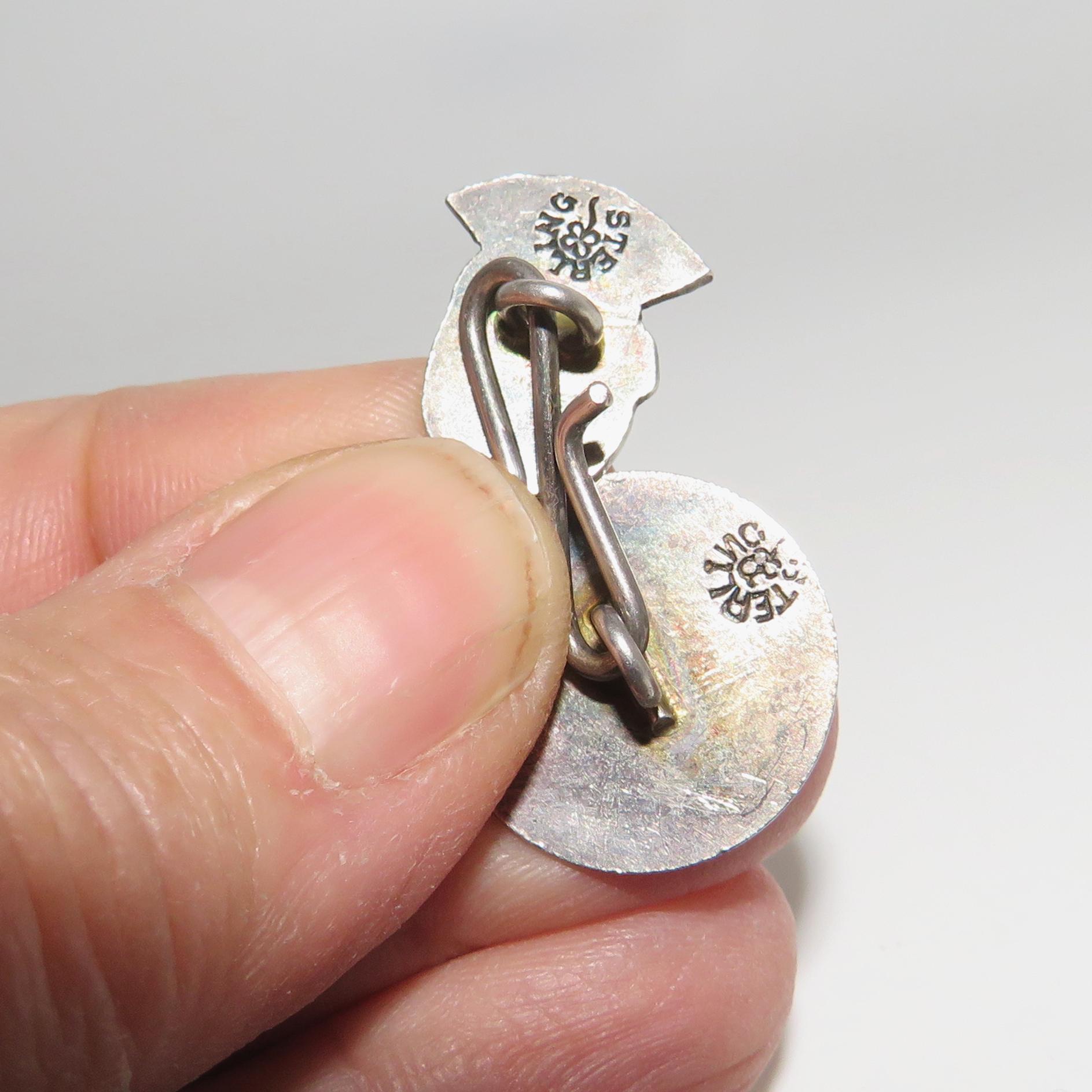 Art Nouveau Sterling Crying Baby Cuff Links in Box - Etsy