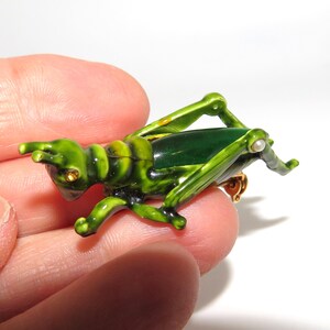 Original by Robert Green Enamel Grasshopper Pin - Etsy