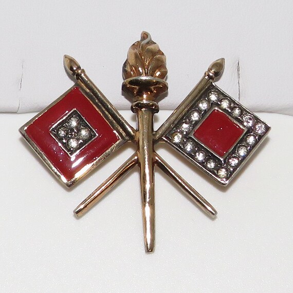 WWII Sterling Boucher Signal Corps Sweetheart Pin - M… - Gem