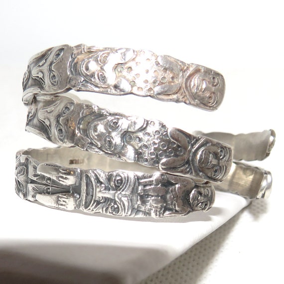 Set of 3 Sterling Northwest Coast Native American Tot… - Gem