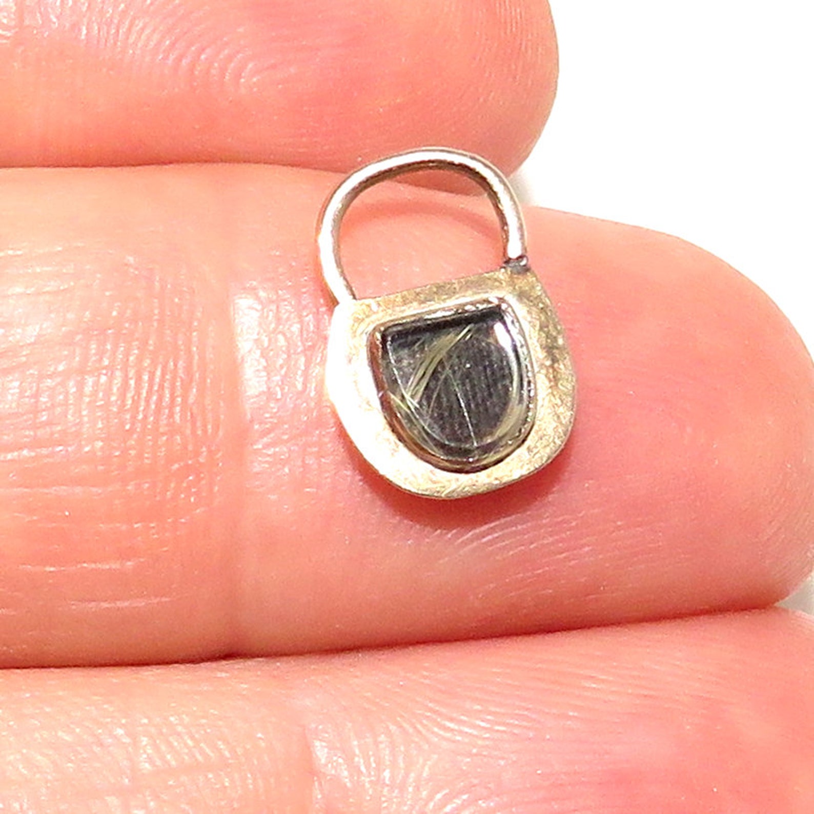 Victorian Gold Tiny Hair Locket - Padlock Motif - Etsy
