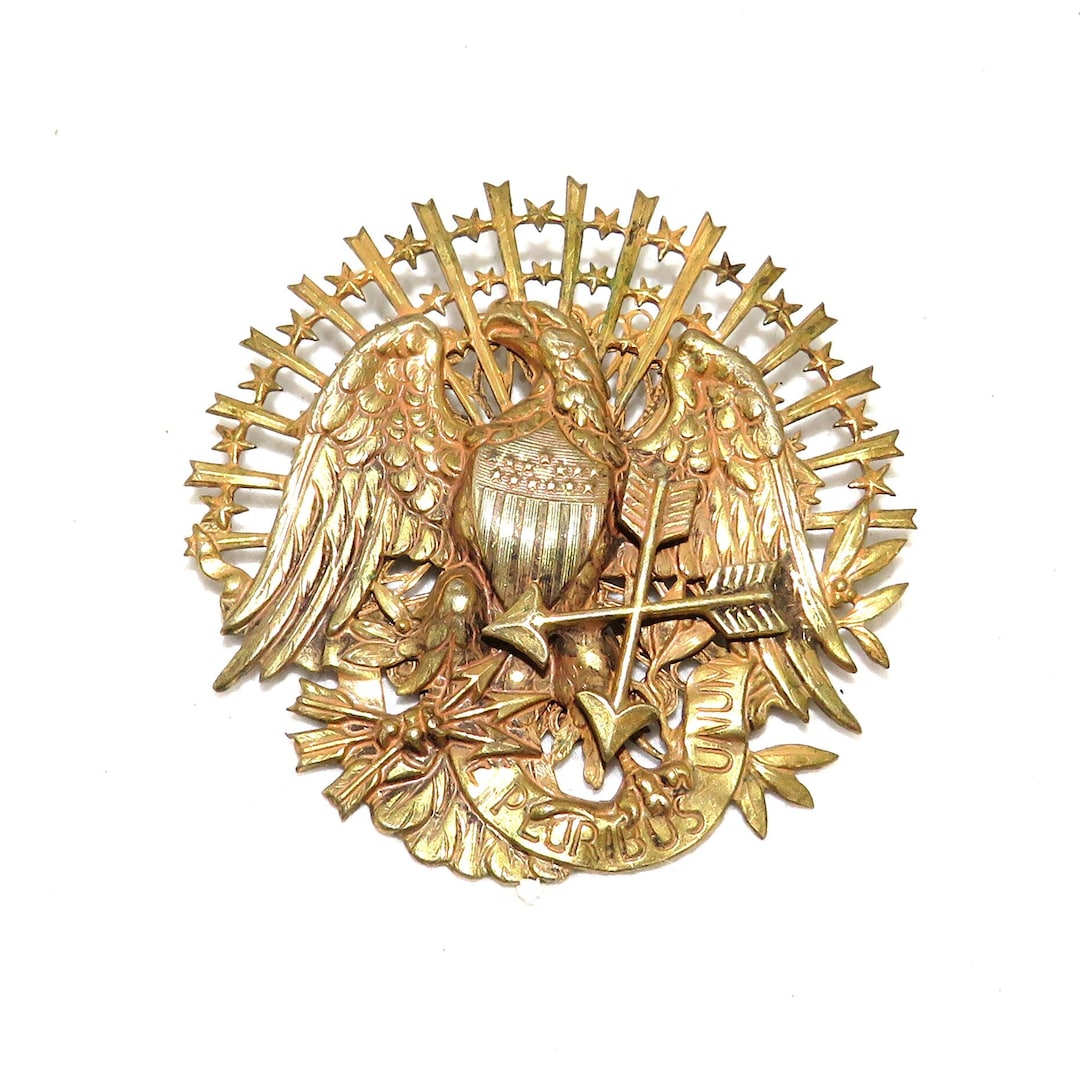 Miriam Haskell Patriotic Eagle Pin - Etsy