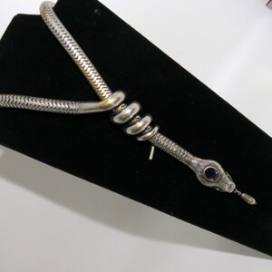Art Nouveau Heavy Slinky Snake Necklace - Etsy