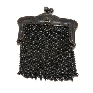 Antique Tiny Gunmetal Mesh Purse - Etsy